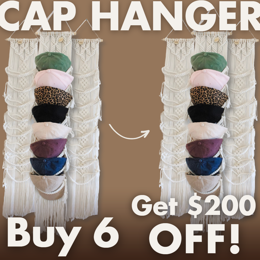 Macrame Cap Hanger – Sage & Twine