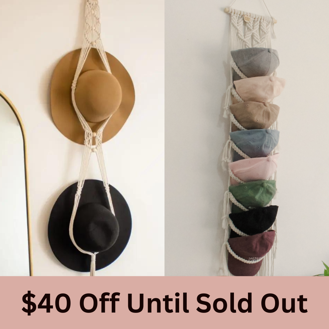 Macrame Cap Hanger – Sage & Twine